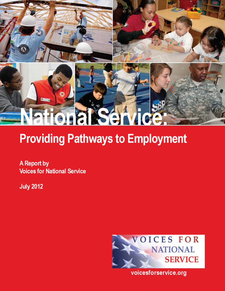 National Service: Pathways to Employment - Voices for National Service